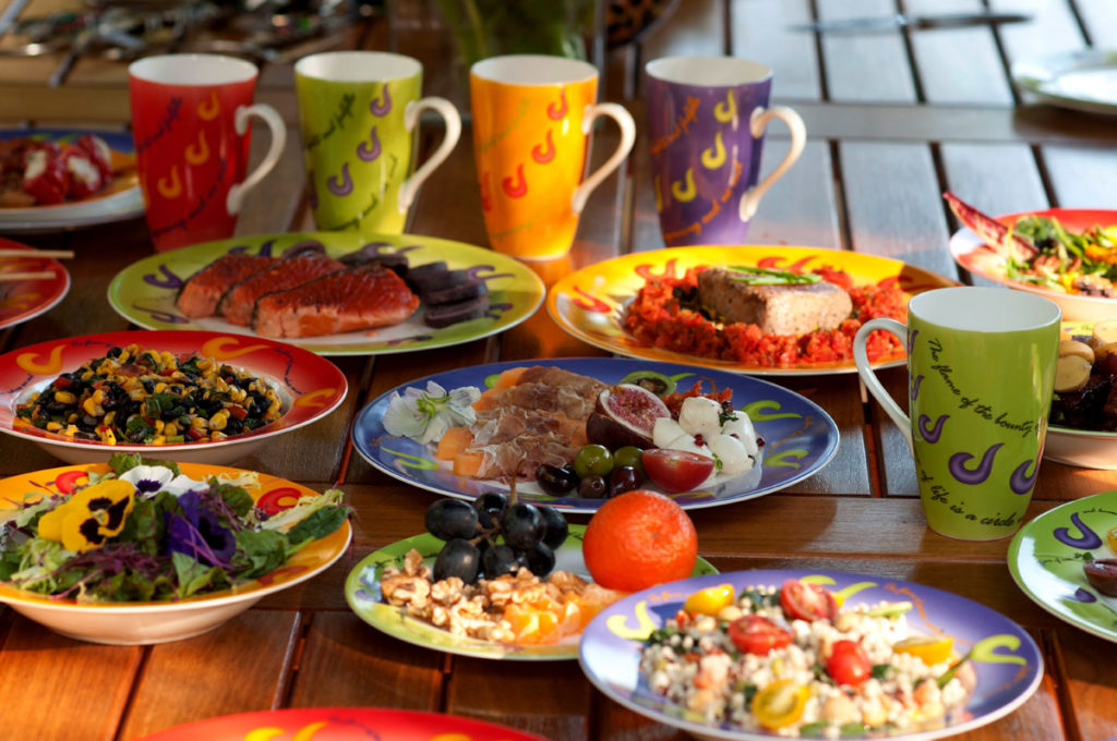 Flame of Life Dinnerware ~ Barbara Lazaroff ~ Exuberant living!